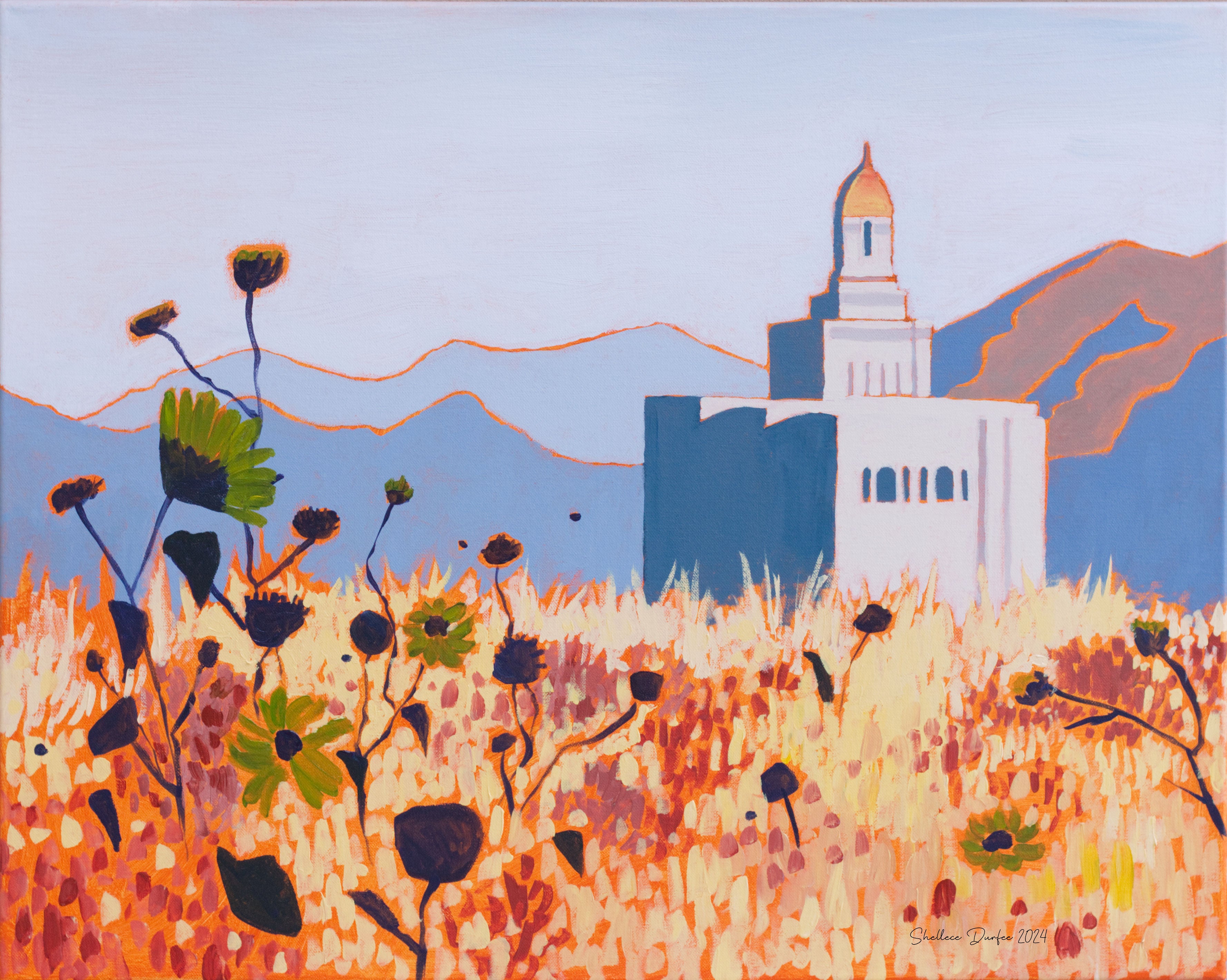 Deseret Peak Temple by Shellece Durfee – Tooele County Art